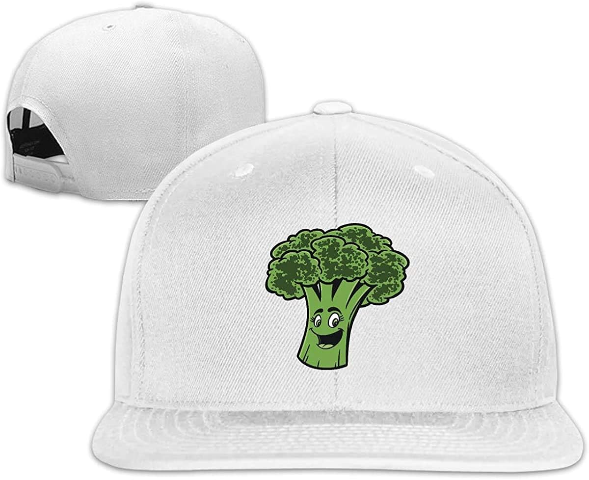 Adjustable Broccoli Cartoon Hip Hop Hat, Pure Color Cotton Baseball Hat ...