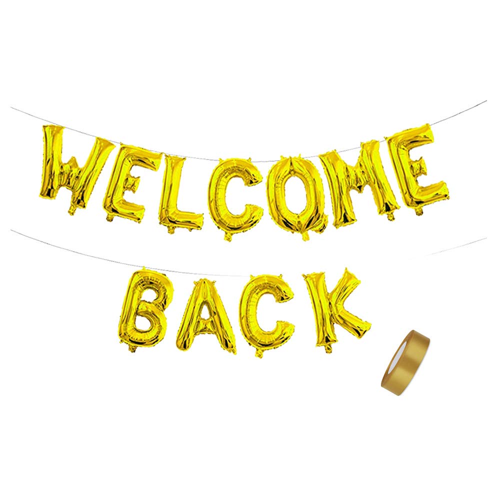 Welcome Back Letter Balloon Banner Bunting for Home Coming, Back To ...