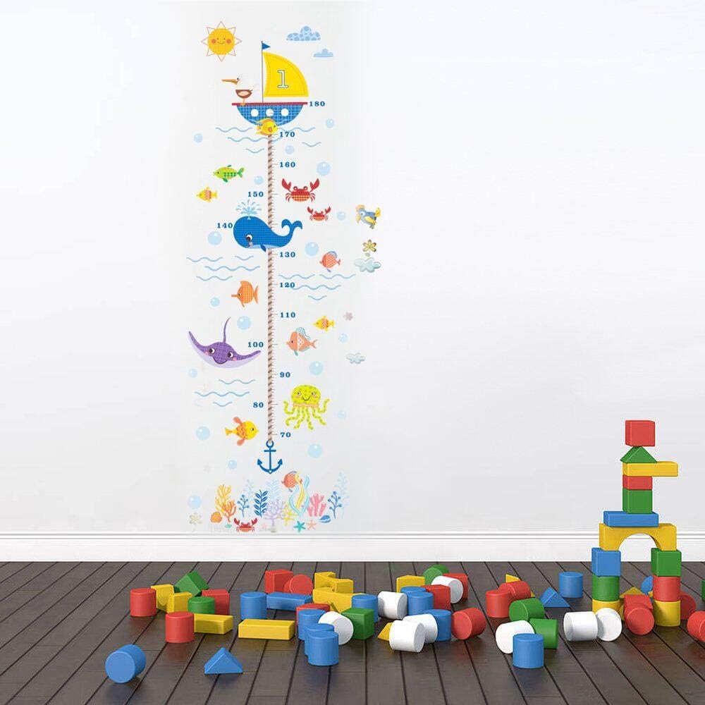Horolas Children’s Growth Height Chart Measurement Removable Wall ...