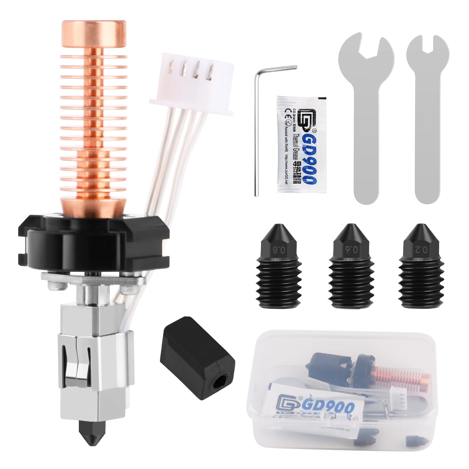 Upgrade Hotend Kit for Flashforge Adventurer 5M, 5M Pro 3D Printer,.One ...