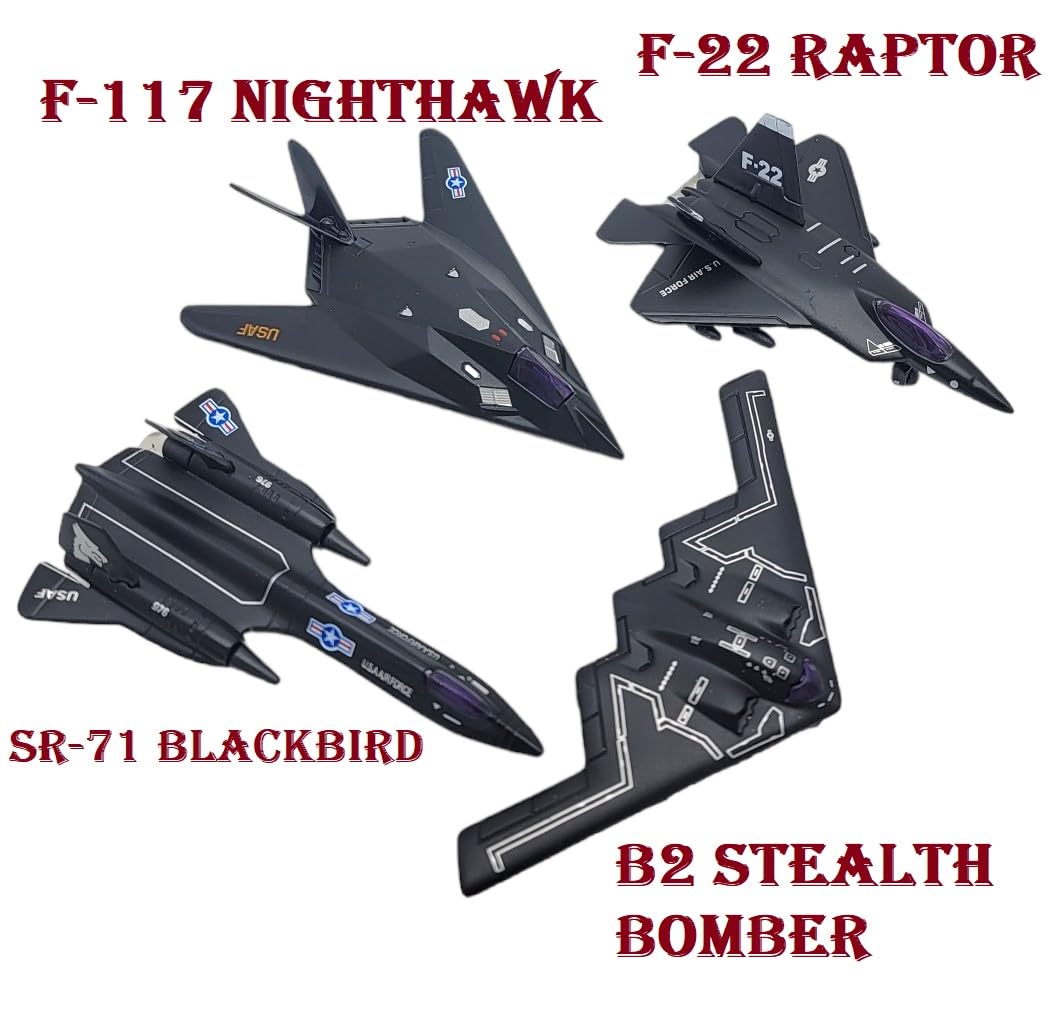 Mua Die-Cast Pullback Stealth Bomber Models (4.25"-5.25") SR-71 Blackbird, F-22 Raptor, F-117 ...