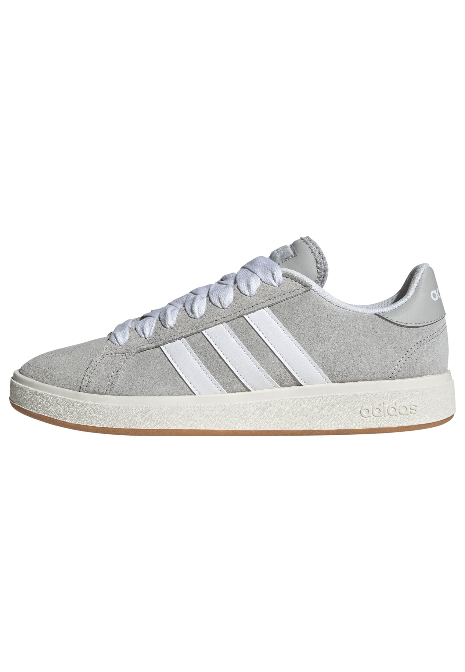 adidas Men's Grand Court Base 00s Shoes, Grey Two/Cloud White/Gum, 9.5 UK