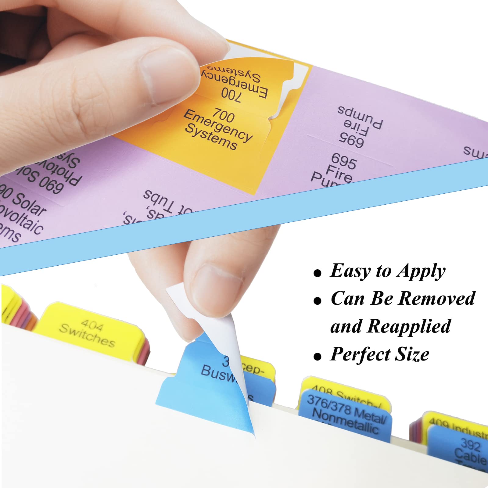 Mua 2023 NEC Code Book Tabs, 124 Printed Tabs with 16 Blank Ones, Color ...