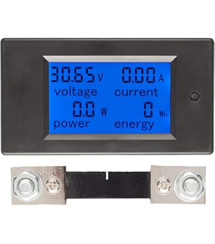 Ammeter Current Measurement RIIEYOCA 100A 75mV DC Current Shunt ...