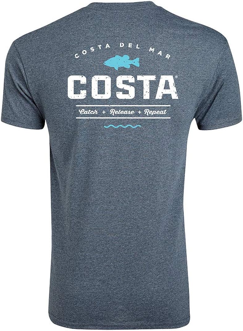 Amazon.com: Costa Del Mar Men's Topwater Tee Gray: Clothing