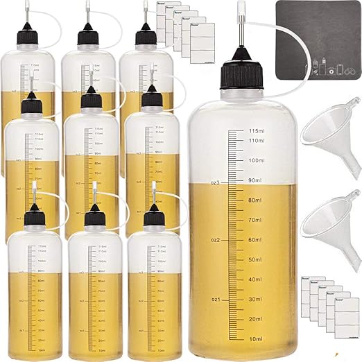 10pcs 120ml Thick Steel Needle PE Bottle for Rapid Filling Liquid Vape ...