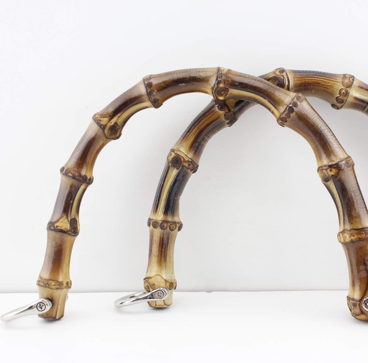 Amazon.com: U Shape, 16.5cm Bamboo Handles Purse Handles Handbag Handle ...