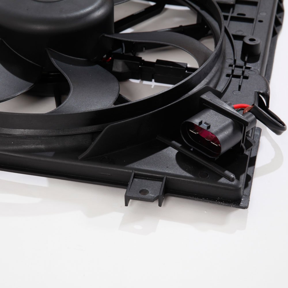 NEW Dual Radiator and Condenser Cooling Fan Assembly For Audi ...