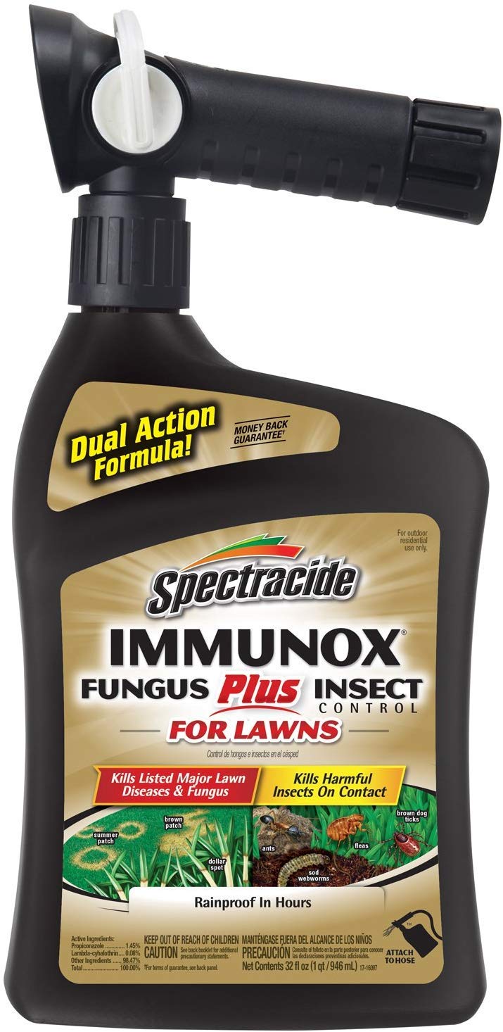 Spectracide Immunox Fungus Plus Insect Control for Lawns, 32 fl oz ...