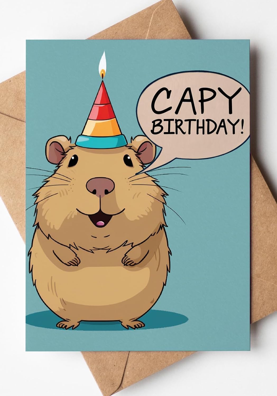 Katie Doodle - Super Cute, Capybara Birthday Cards for Kids, (Handmade ...