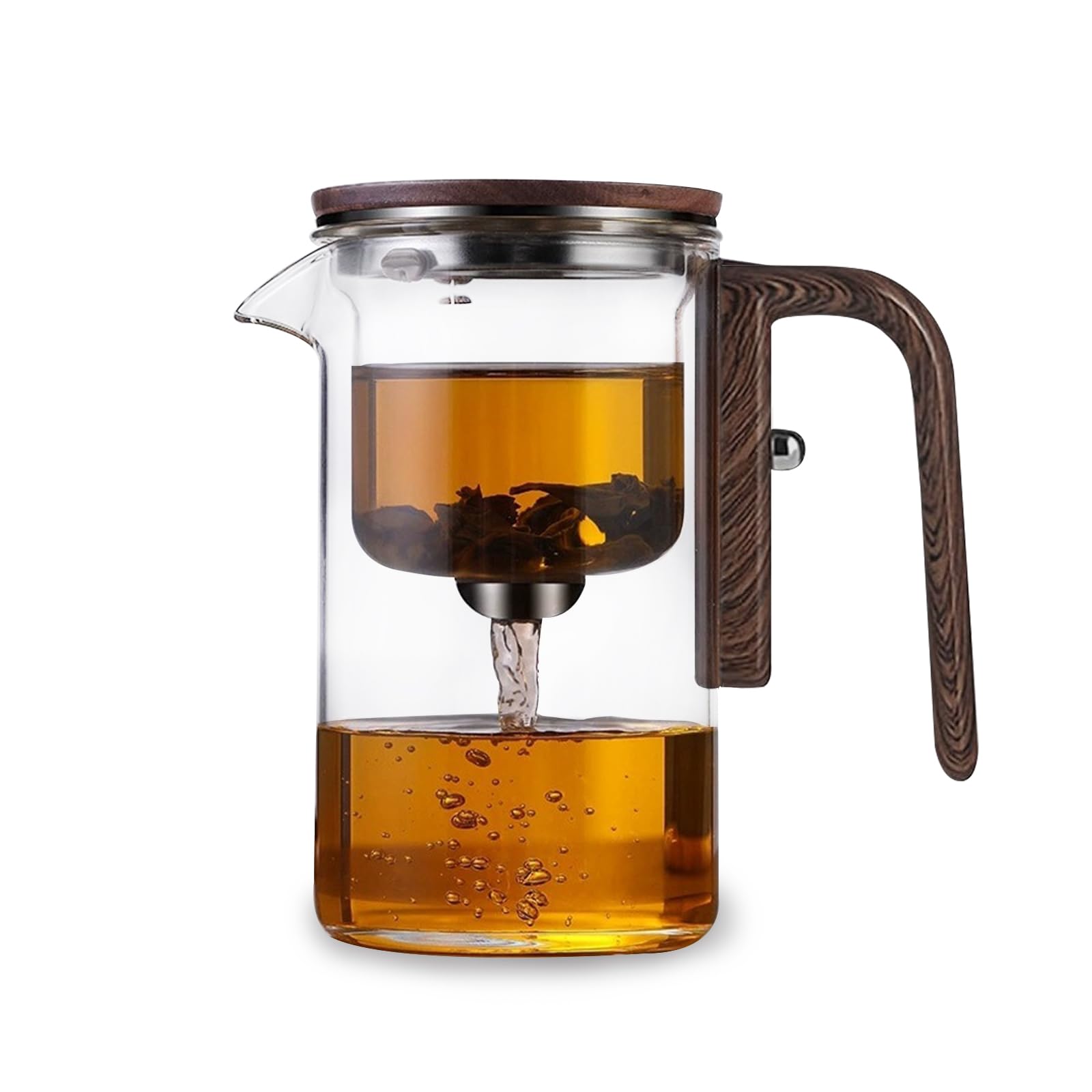 Xanadued Enchanti Tea Pot, Magic Teapot, Glass Tea Pot with Infusers ...