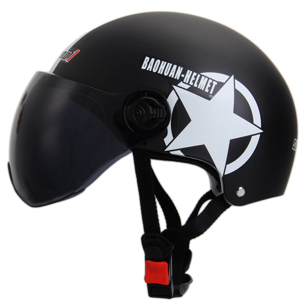 Foxpic Jethelm Motorradhelm Roller Chopper Helme Halbschale mit ...
