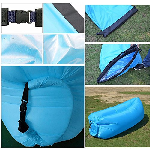 FirefixTM Convenient Inflatable Lounger banana Nylon Lazy lay laybag ...