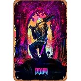 Amazon.com: Vintage Look Metal Sign Doom Slayer - Doomguy Game Movie ...