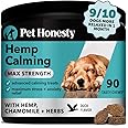 Amazon.com : Pet Honesty Hemp Calming Chews for Dogs Max Strength- Dog Anxiety Relief, Dog ...