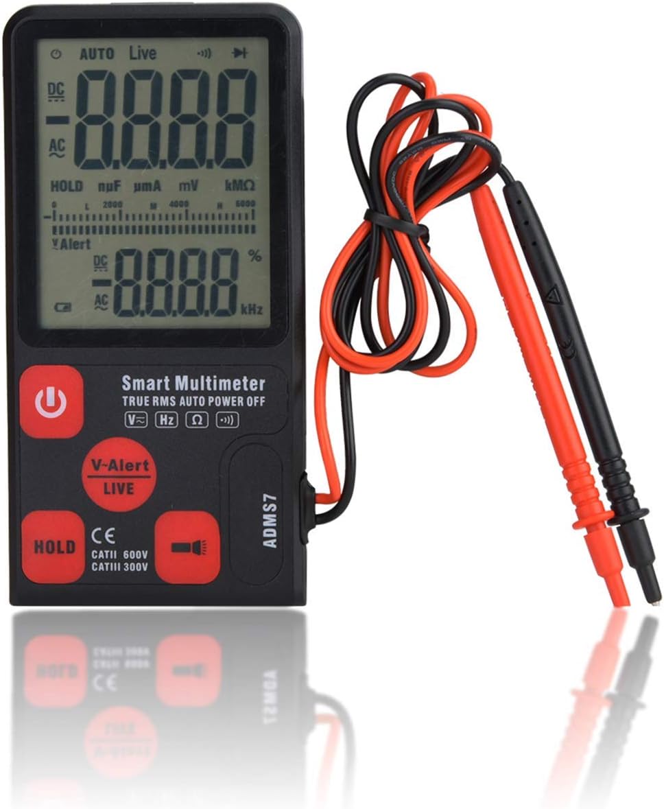 Digital Multimeter, 6000 Counts LCD Display Automatic Multimeter with ...