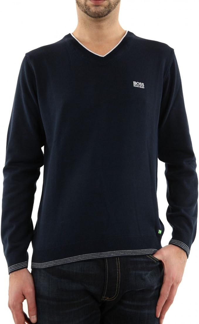 BOSS Hugo Pull - Homme - Bleu - Medium: Amazon.fr: Vêtements et accessoires