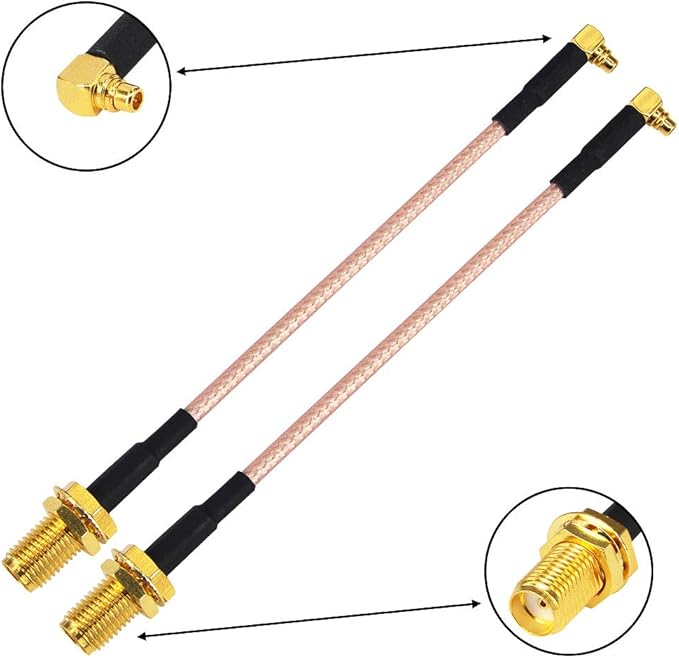 SMA Female to MMCX Male 10CM Right Angle RG316 Cable: Amazon.co.uk: Electronics