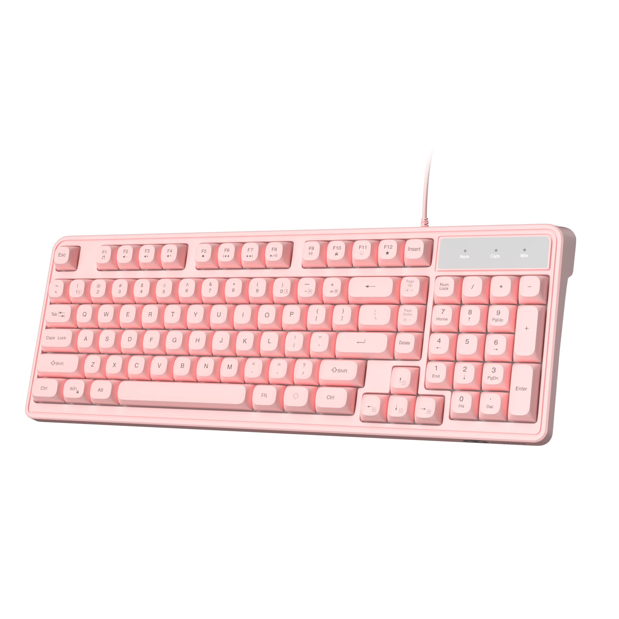 Mua Camiysn Pink Gaming Keyboard - RGB Backlit Creamy Sounding Keyboard ...