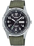 Amazon.com: Casio Men's Stainless Steel Quartz Resin Strap, Black, 22 ...