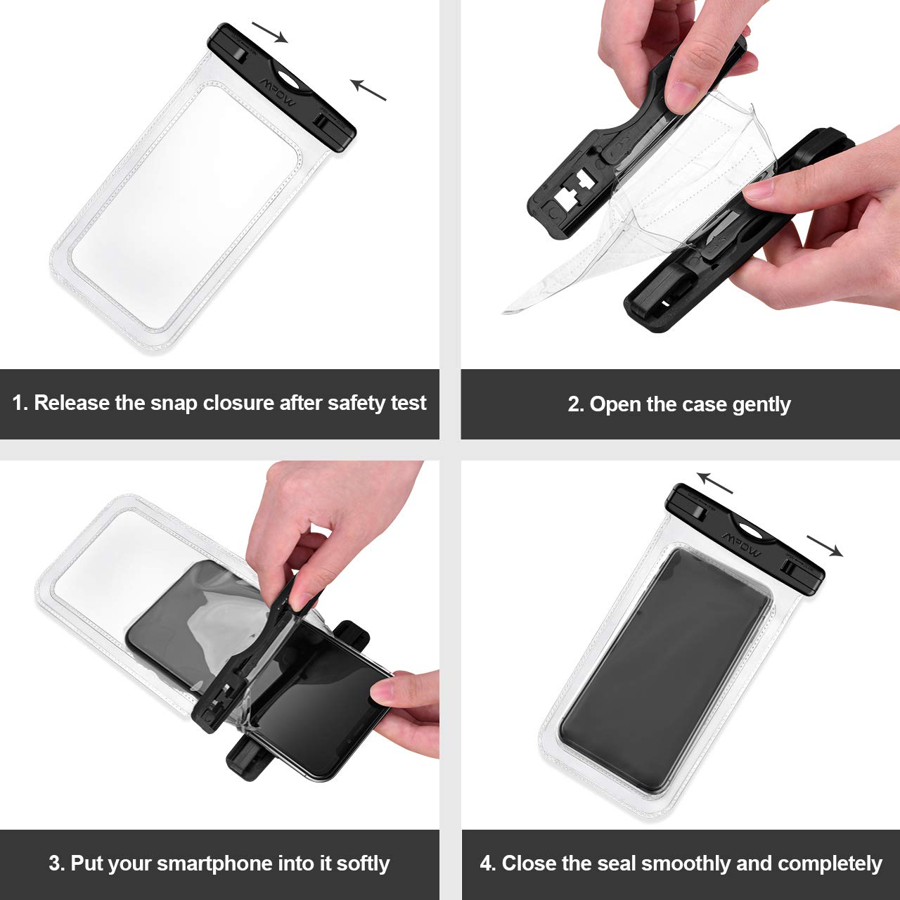 Bingua.com - Mpow Universal Waterproof Case, IPX8 Waterproof Phone ...