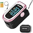 Amazon.com: Pulse Oximeter Fingertip, 4 Data Pulse Oximeter with Respiration, Pulse Oximeter ...