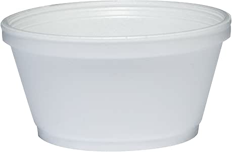 Amazon.com: Dart 8SJ20 Foam Container, 8oz, White (Case of 1000 ...