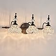 ZILANL Vintage Bathroom Vanity Light Fixture, 3 Lights Bathroom ...
