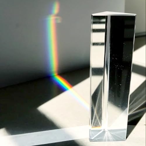 Crystal Prism - Crystal Optical Glass Triangular Prism Refractor 6 ...