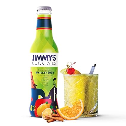Jimmy's Cocktails - 250 ML Whiskey Sour Cocktail Mixer (Pack of 4 ...