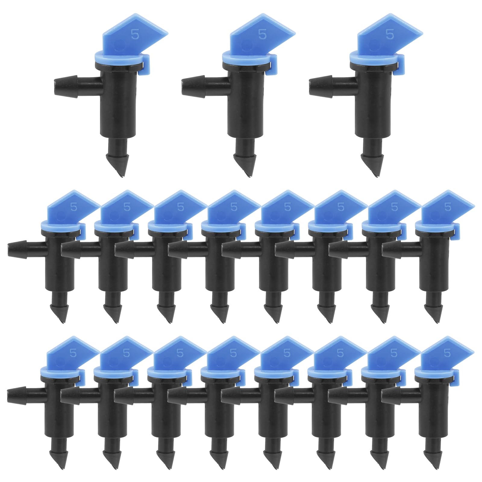 Rierdge 60 Pack 2GPH Drip Emitter Drip Emitters 8L/H Flag Irrigation ...