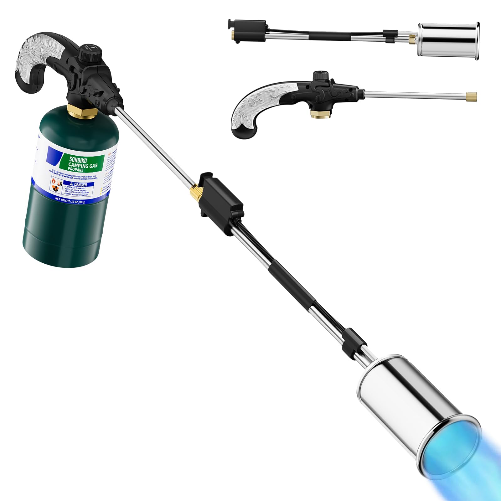 Sondiko Propane Torch Weed Burner, High Output 1,200,000 BTU Weed Torch ...