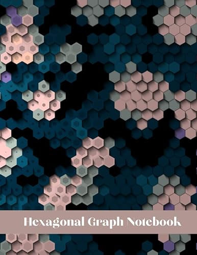Hexagonal Graph Paper Notebook: ¼ inch Hexagonal graph grid paper for ...