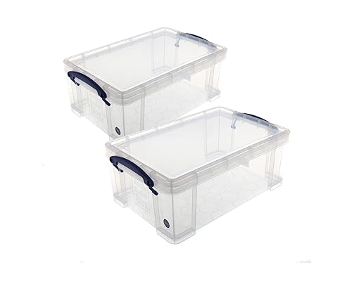 Really Useful Box 145 Litre Polypropylene Sheet Box Transparent: Amazon ...