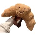 Amazon.com: WeightedPlush 9" Croissant Plush Cute Smile Croissant Bread ...