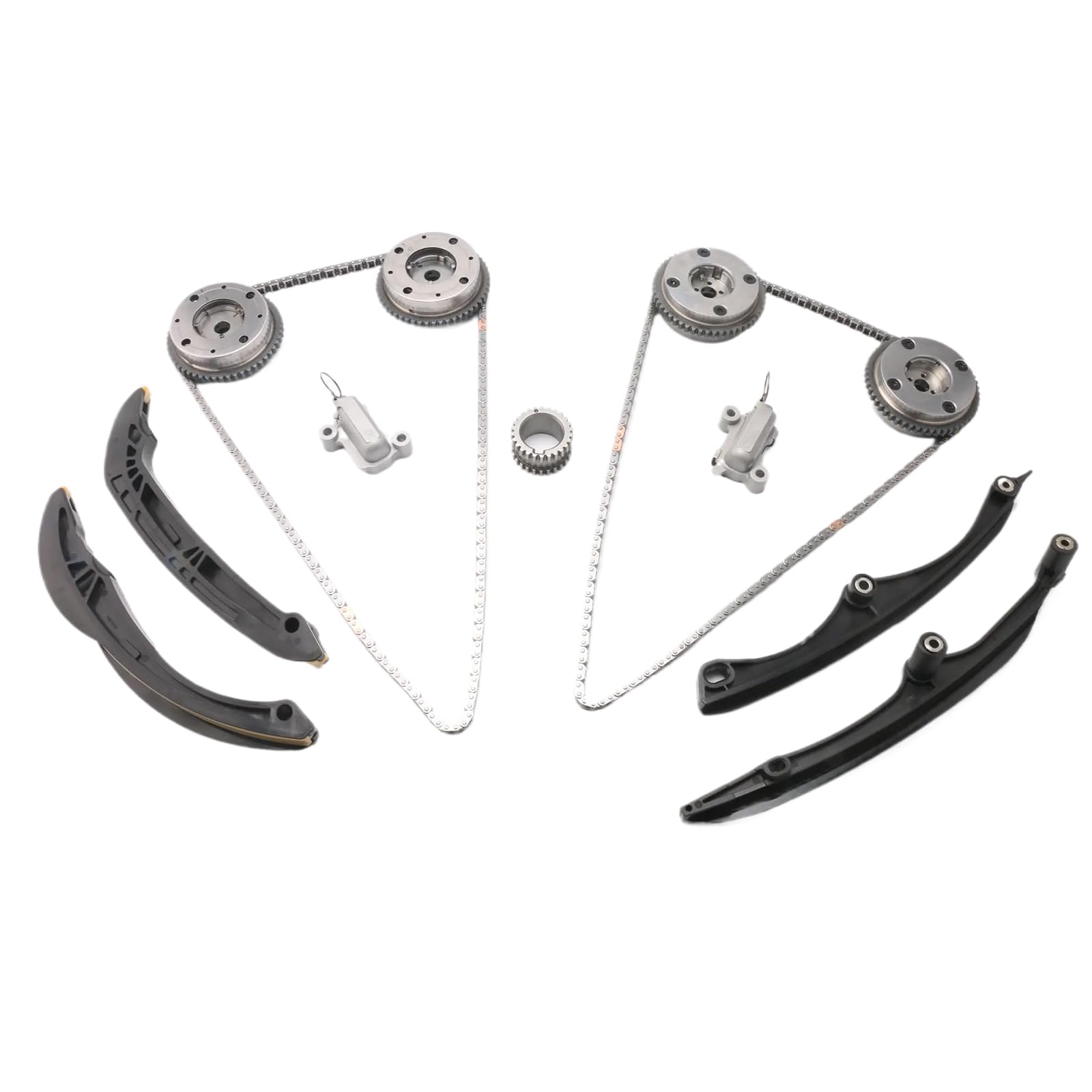 HLBTK ML3Z6256 HL3Z6268A Engine Timing Chain Kit with Tensioner Phaser ...
