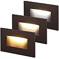 LEONLITE Premium Series 3CCT 120V LED Step Lights, Dimmable 3.5W Indoor ...