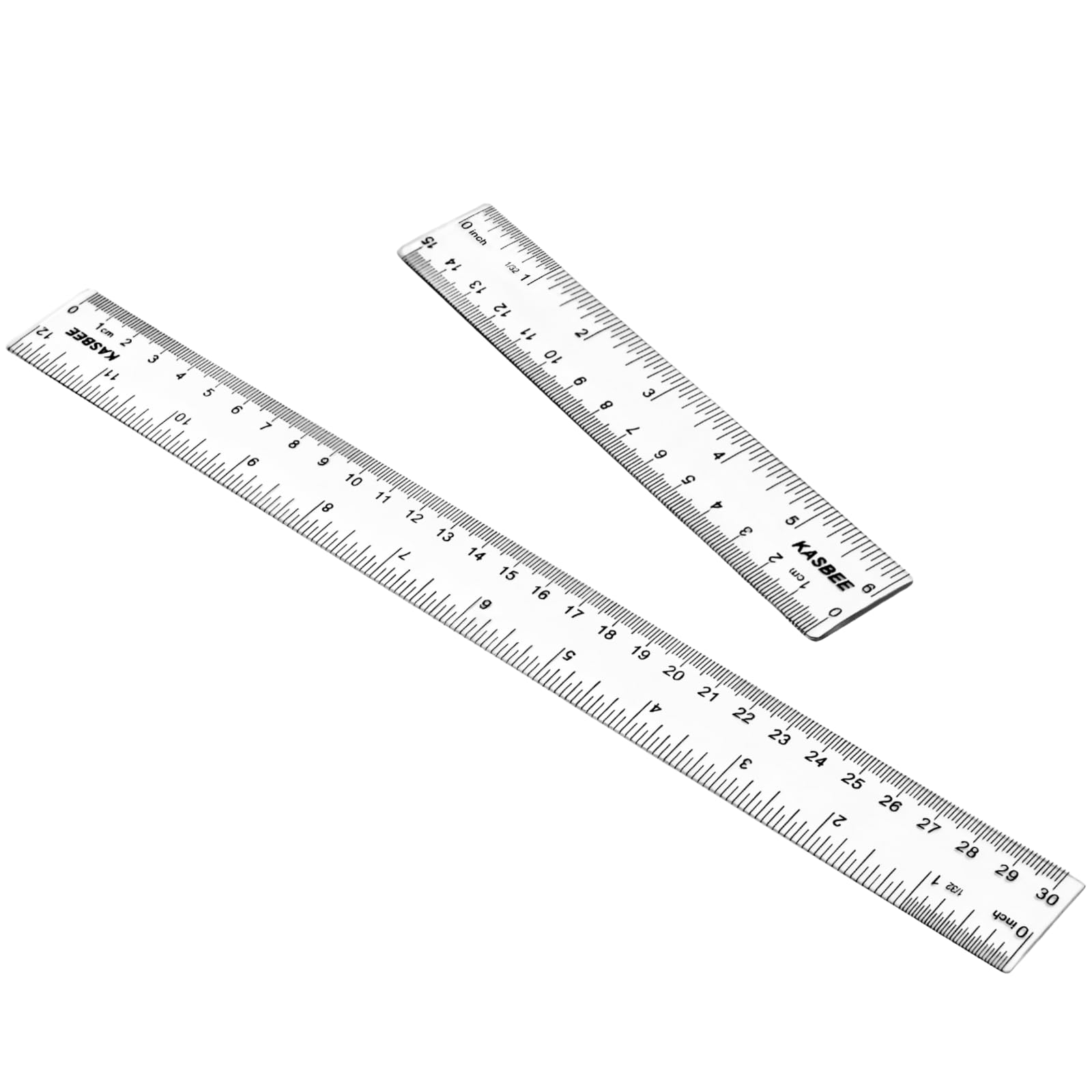 Plastic Rulers, 6 Inch Ruler, 12 Inch Ruler, Clear Ruler with ...
