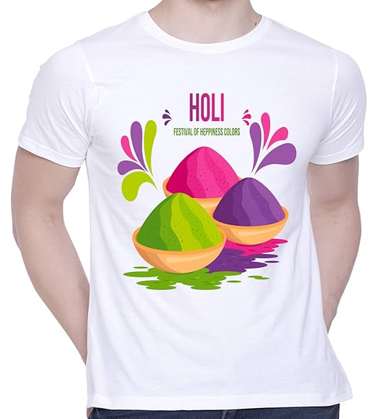 Buy Graphic Printed T-Shirt for Unisex Holi - Festival of Colors ...