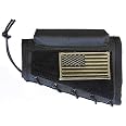Amazon.com: M1SURPLUS Black Color Cheek Rest Pad + USA Flag Patch Fits ...