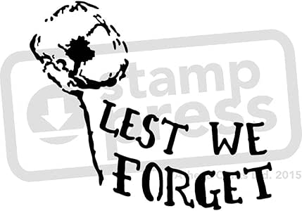 Amazon.com: A5 'Lest We Forget Poppy' Wall Stencil / Template (WS00024544)