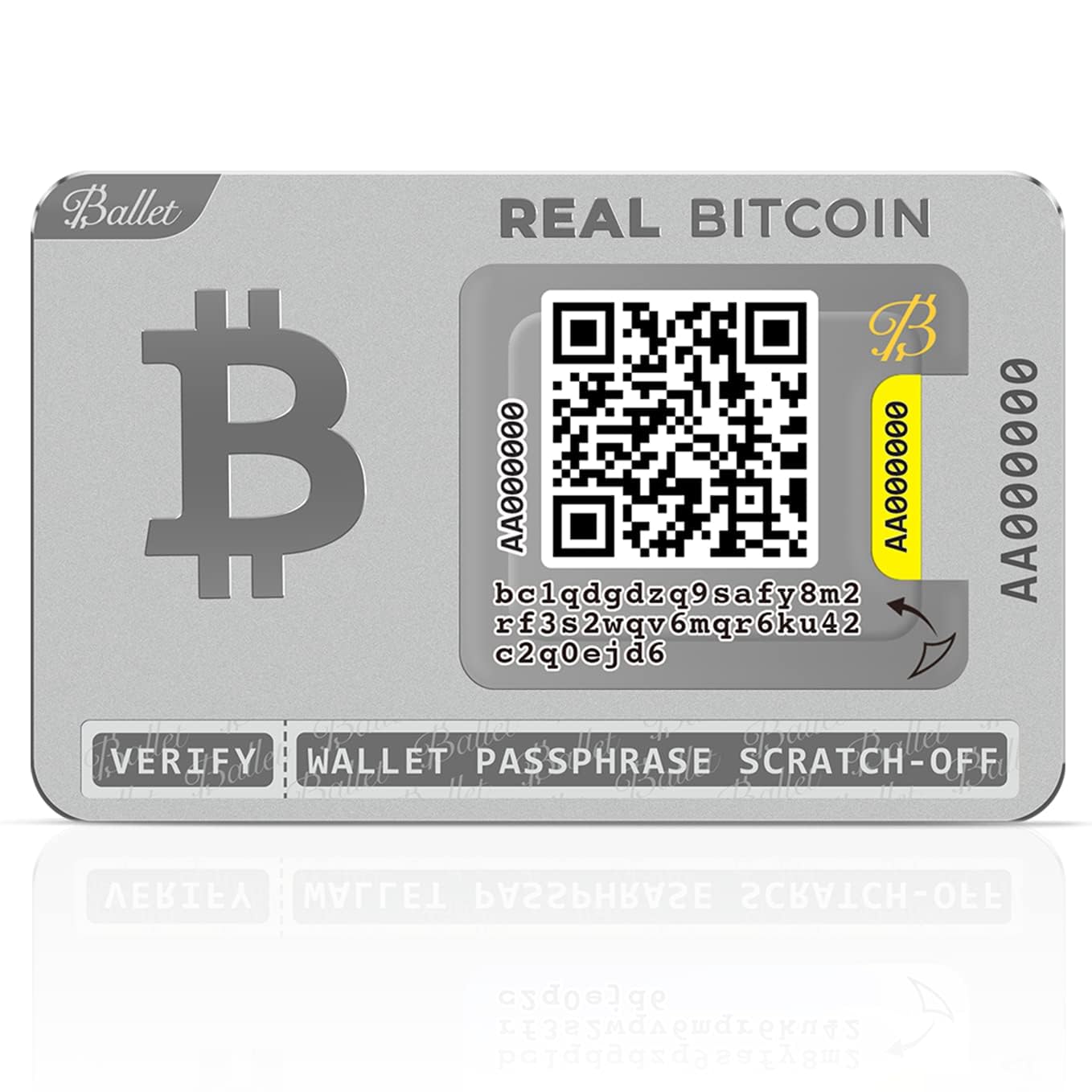 Mua 3 Pack Ballet REAL Bitcoin - The Easiest Crypto Cold Wallet ...