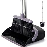 Amazon.com: XXFLOWER Broom and Dustpan Set, Dustpans with Broom Combo for Home, Heavy Dust Broom ...