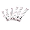 KISENG Ratcheting Wrench Set, Flexible Pivoting Head Ratchet ...