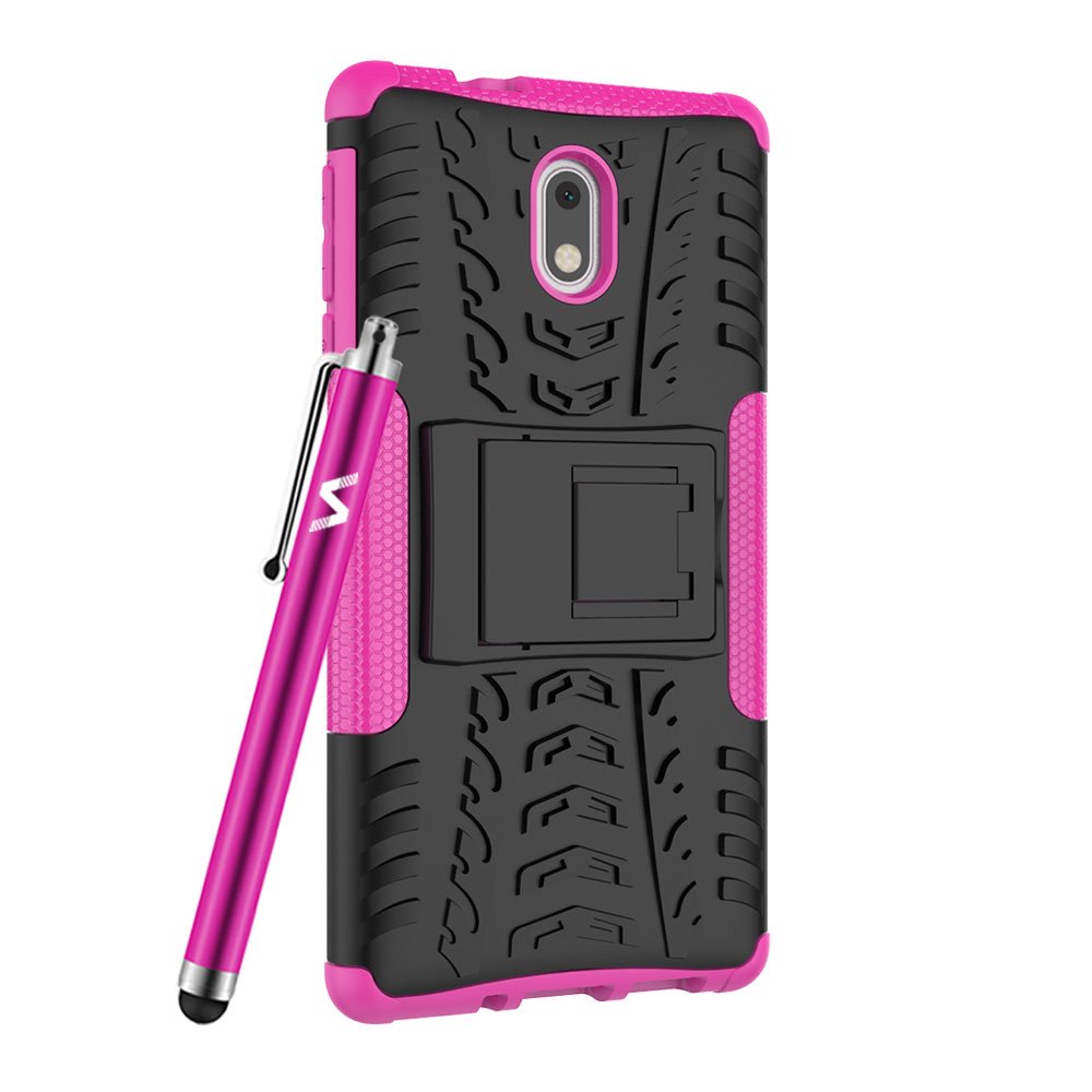 Case For Nokia 3 Phone Hybrid Rugged Armor Shockproof Kickstand Back ...