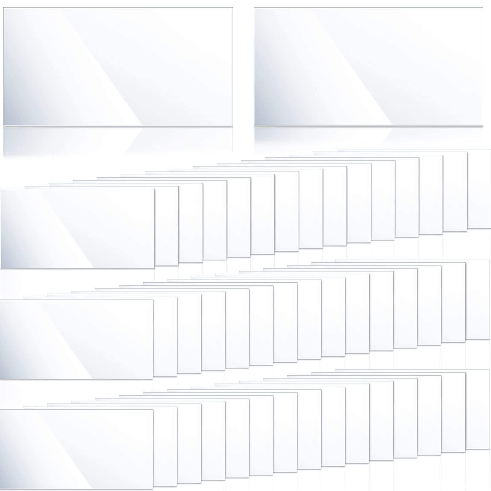 500 Pcs Clear Plastic Tags for Protecting Shelf Label, Price Tag Sign ...