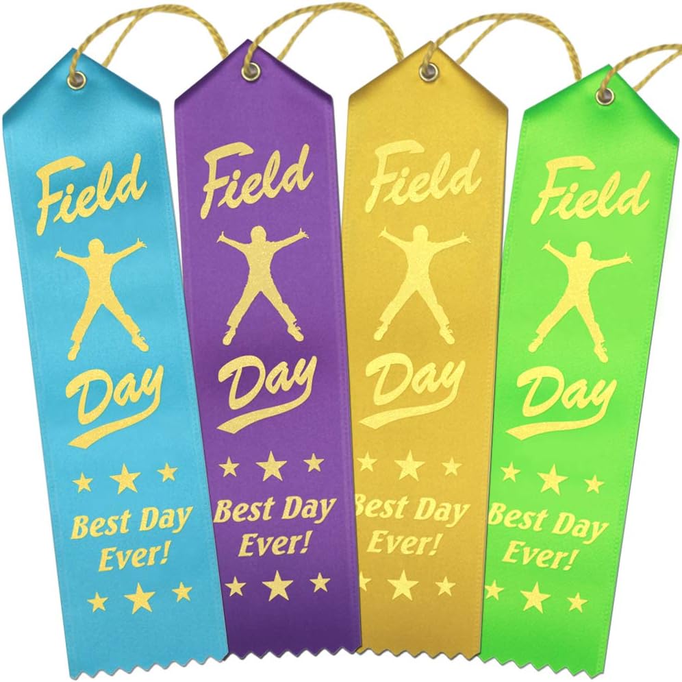 Amazon.com : Field Day Award Ribbons - Best Day Ever! - 12 Each of 4 ...