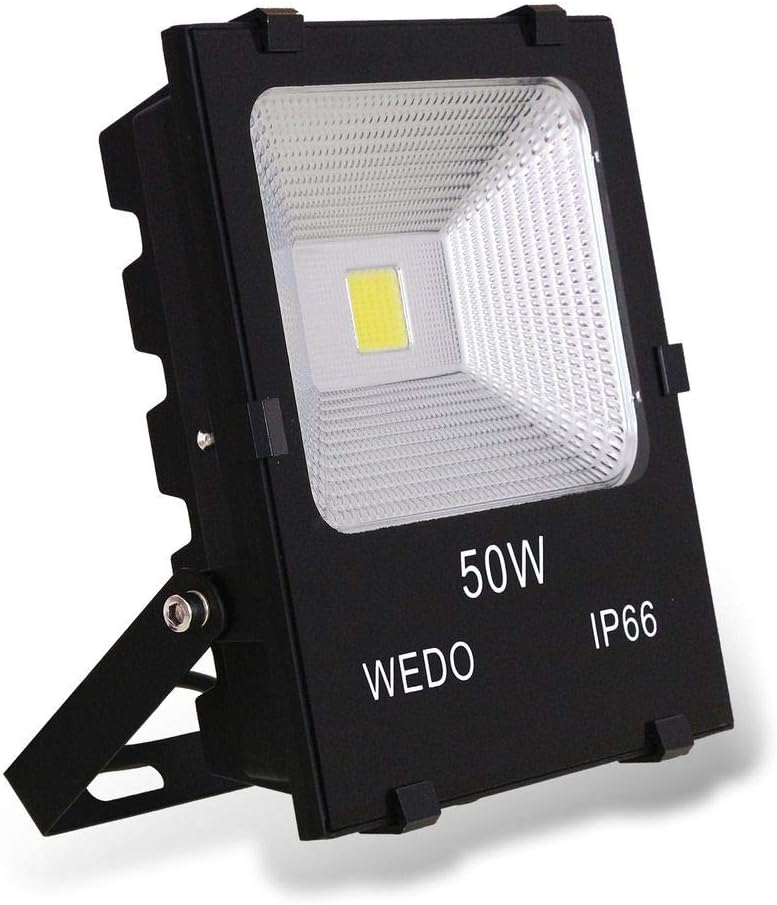 WEDO 50W LED Flood Light Ultra Bright 5000Lm, Scale-Like Electroplating ...
