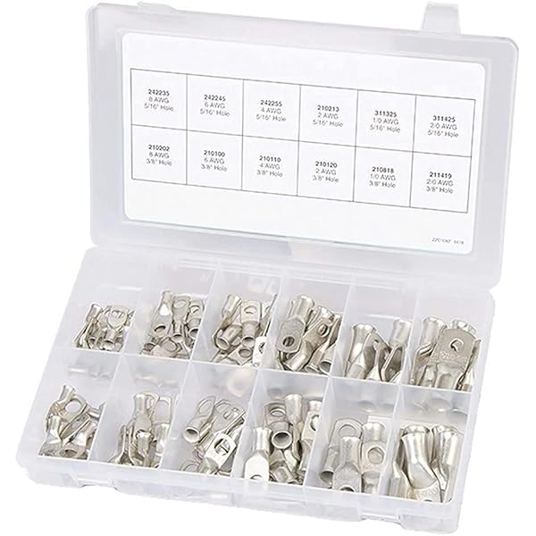Copper Guard Ancor Marine Grade Tinned Copper Lugs - 6 Gauge 1/2" Screw ...