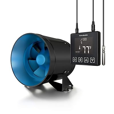 Buy TerraBloom Quiet 6" EC Duct Fan With Smart Temperature Thermostat ...